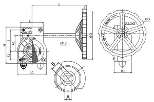 Hand Wheel Operated Gear Box, Motorized ball Valve manufacturer
